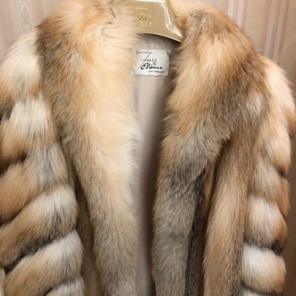 Furs by Etienne | Jackets & Coats | Golden Island Shadow Fox Fur Jacket ...